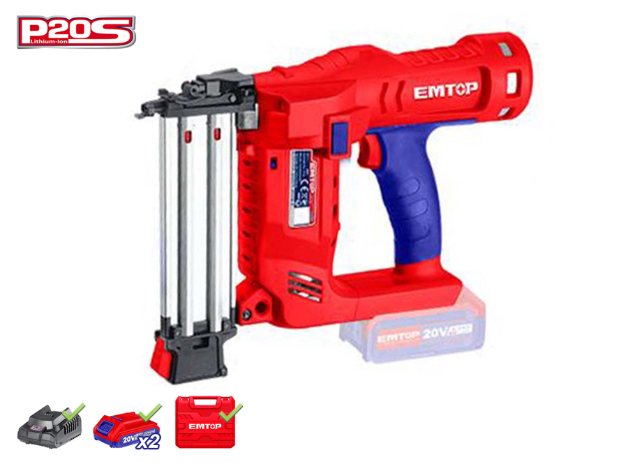 EMTOP 20V P20S BATTERY BATTERY DRILLER (WITH 2 BATTERIES 2Ah, CHARGER ...